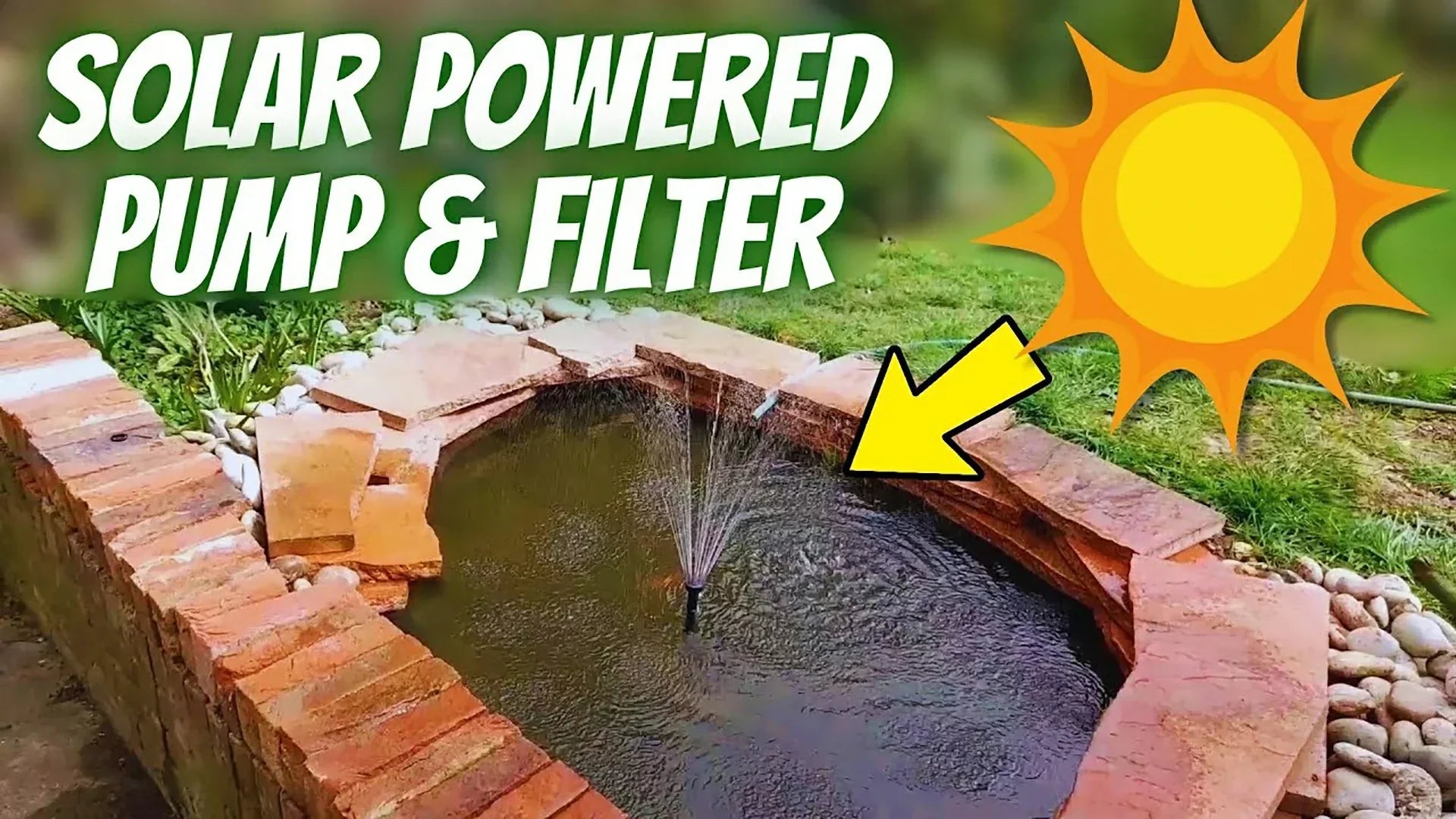 POPOSOAP Solar Powered Pond Fountain & Filter Review for Garden Ponds